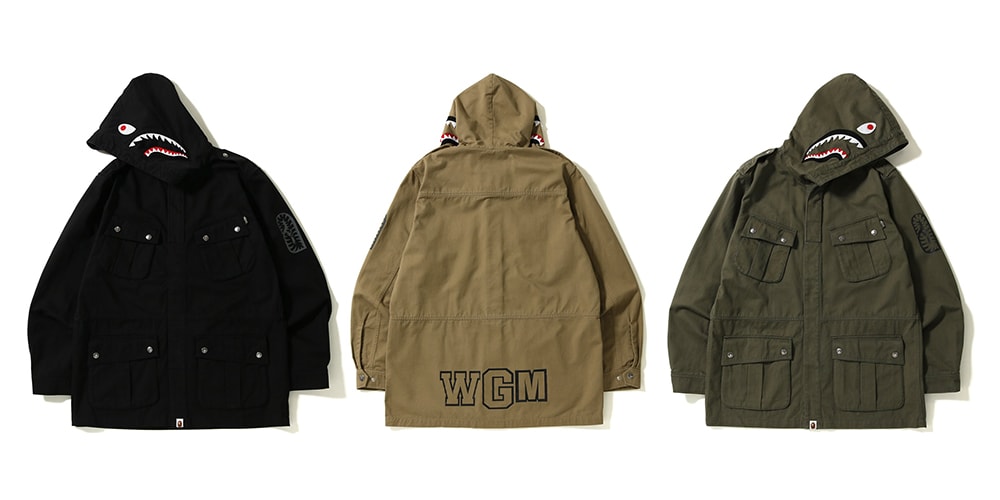 BAPE Military-Inspired Shark Parachute Jackets | Hypebeast