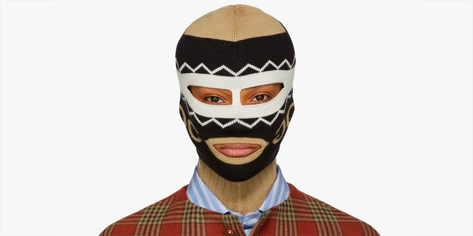 Gucci Knitted Logo Balaclava Face Mask | Hypebeast