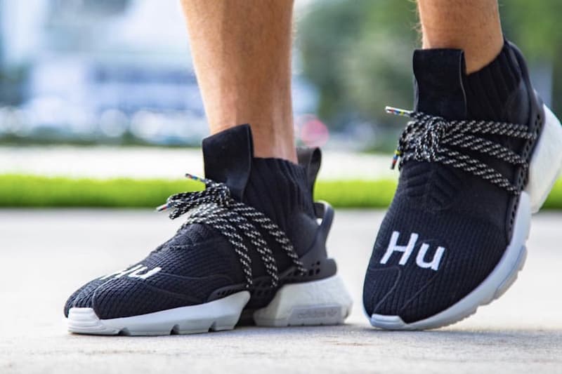 Pharrell x adidas POD System Hu On-Foot Look | Hypebeast