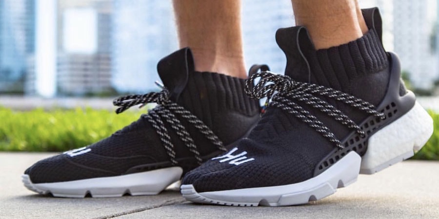 Pharrell x adidas POD System Hu On-Foot Look | Hypebeast