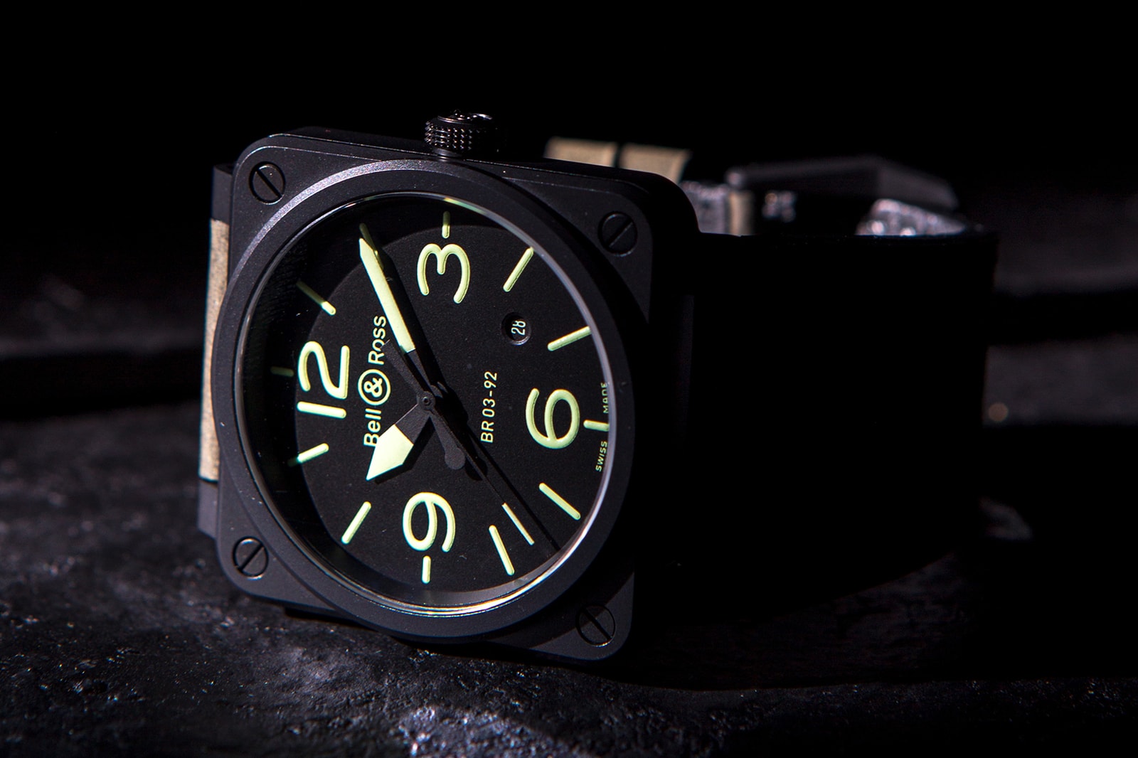 Bell & Ross BR03-92 Nightlum Black Camo Balck Matte | HYPEBEAST