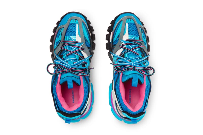 Balenciaga Blue Pink Track Sneaker Release | Hypebeast