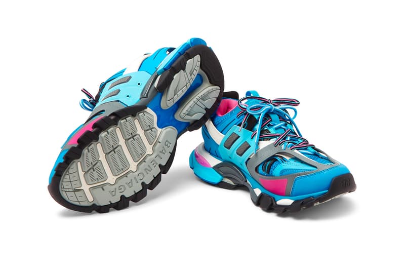 Balenciaga Blue Pink Track Sneaker Release | Hypebeast