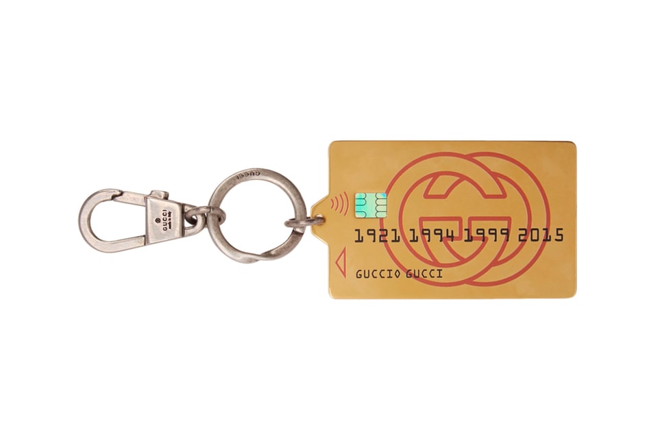 Gucci Silver & Gold Credit Card Keychain | Drops | Hypebeast