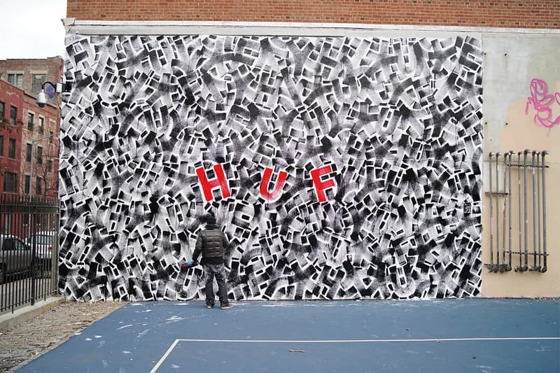 HUF Taps Artist Eric Haze For NYC Mural | Hypebeast