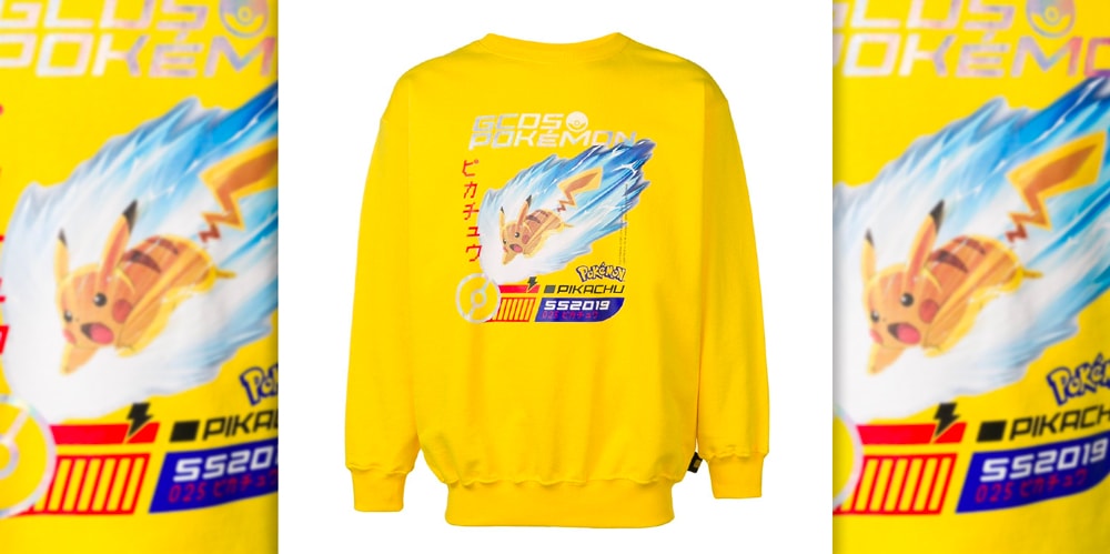 GCDS Pokémon Pikachu Crew Neck Sweatshirt Release | Hypebeast