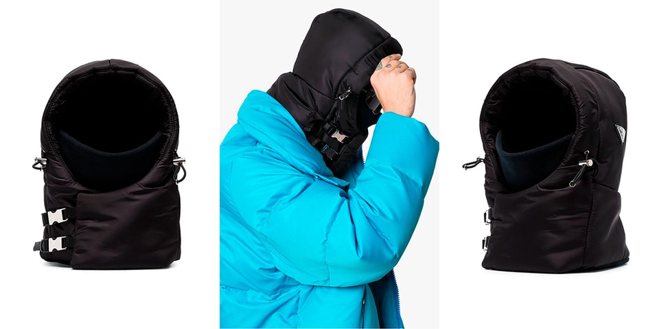 Prada Padded Hood Balaclava Attachment Release | HYPEBEAST