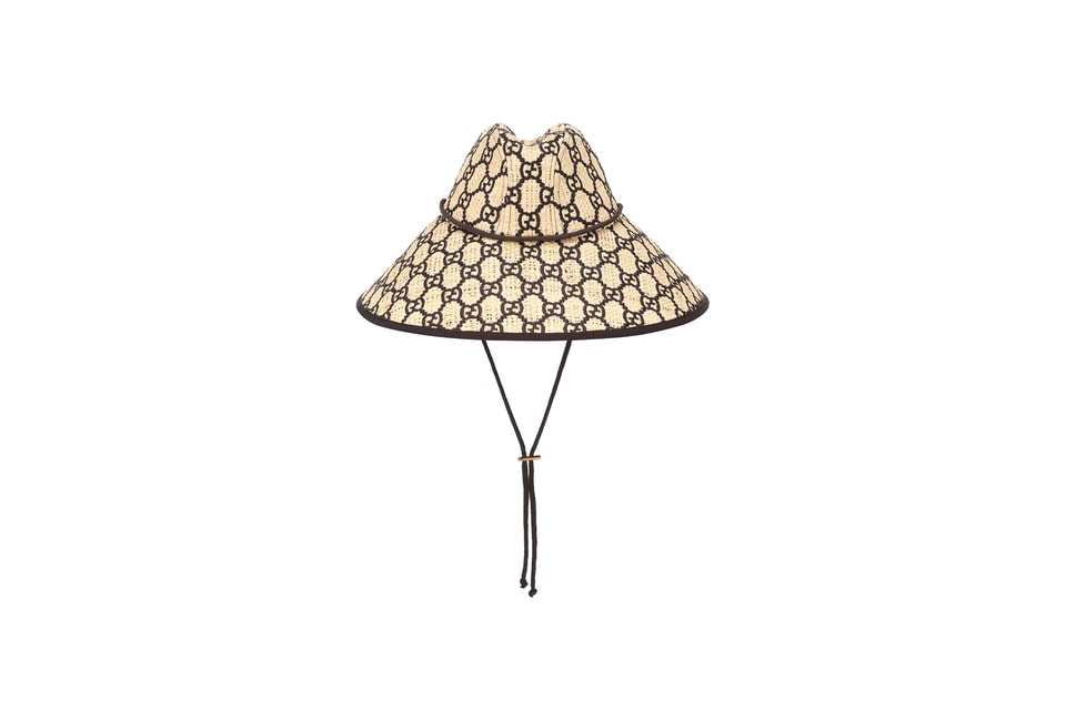 Gucci GG Raffia Wide-Brim Hat | Drops | Hypebeast