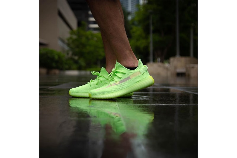 YEEZY BOOST 350 V2 "Glow-in-the-Dark" On-Foot Look | Hypebeast