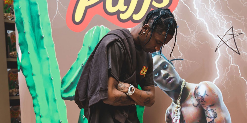 Travis Scott at His Reese's Puffs Paris Pop-Up | Hypebeast
