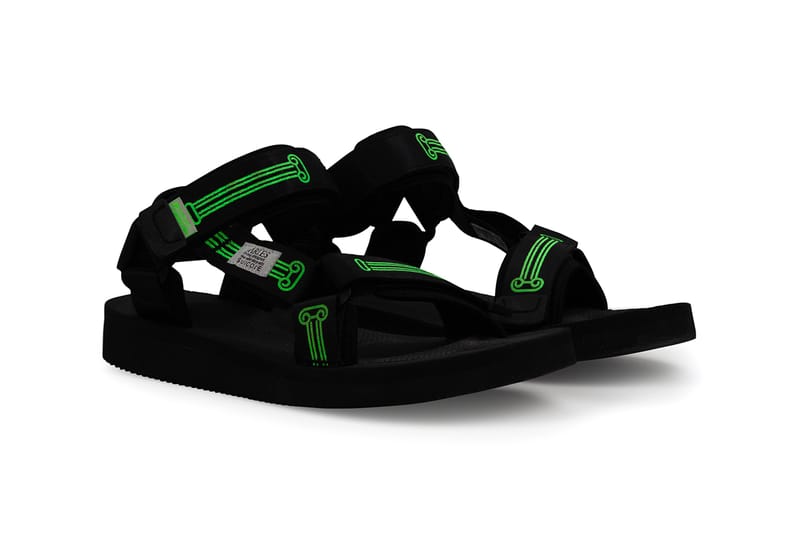 Aries x Suicoke Glow-In-The-Dark Sandals First Look | Hypebeast