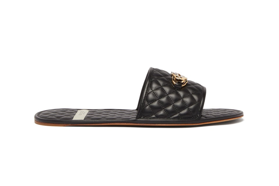 Gucci GG-Plaque Quilted Leather Slippers Release | Drops | Hypebeast