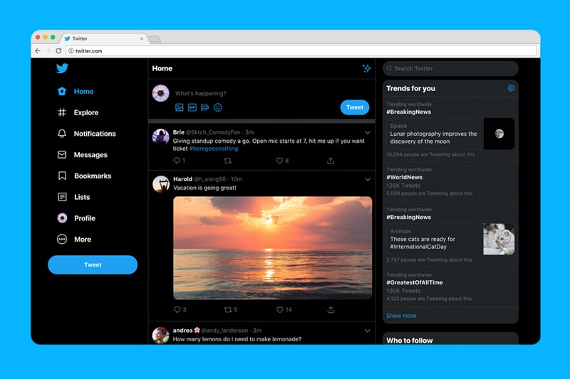 Twitter's Desktop Mode Has Been Redesigned | Hypebeast