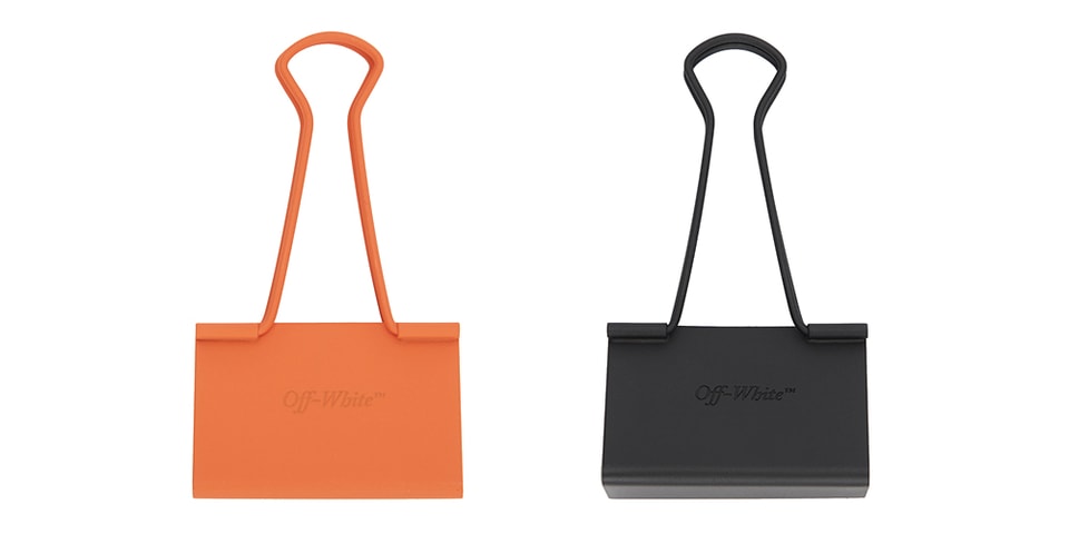 Off-White™ Binder Clips "Orange" & "Black" Release | HYPEBEAST