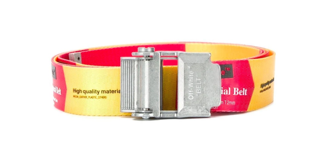 Off-White™ Releases New Red & Yellow Industrial Belts | Hypebeast