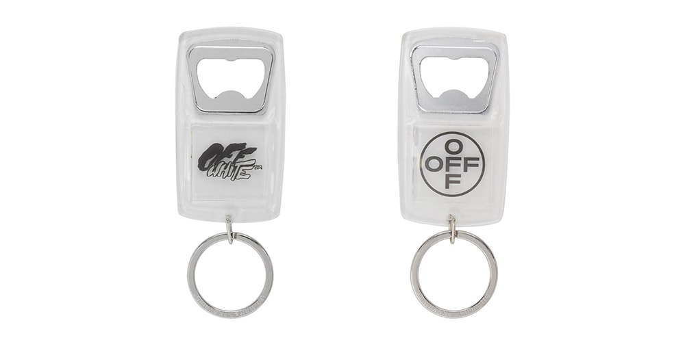 Off-White™ Transparent Bottle Opener Keychain Release | Hypebeast