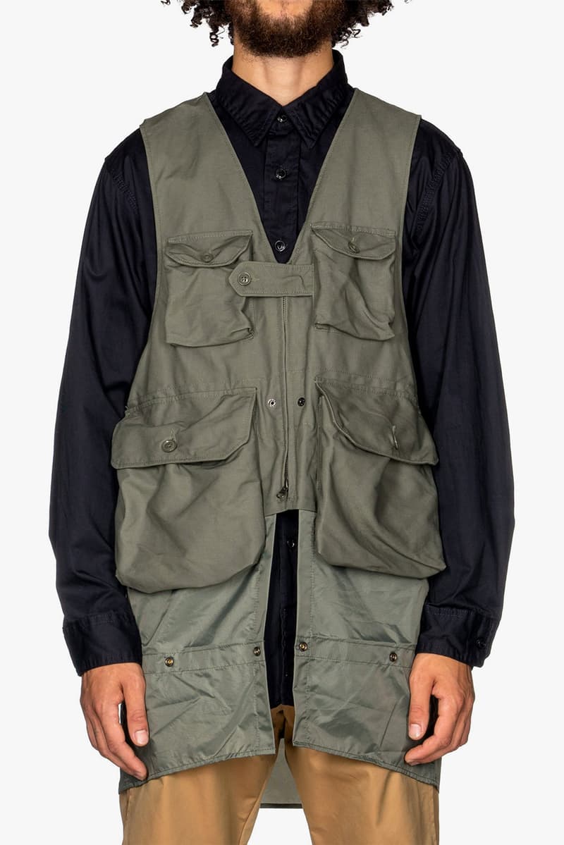 Engineered Garments Double Cloth Game Vests | Hypebeast