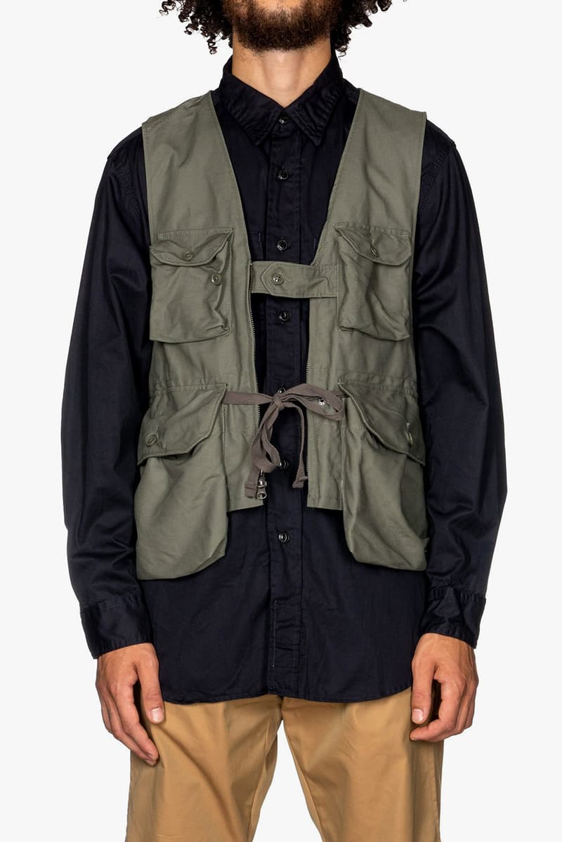 Engineered Garments Double Cloth Game Vests | Hypebeast