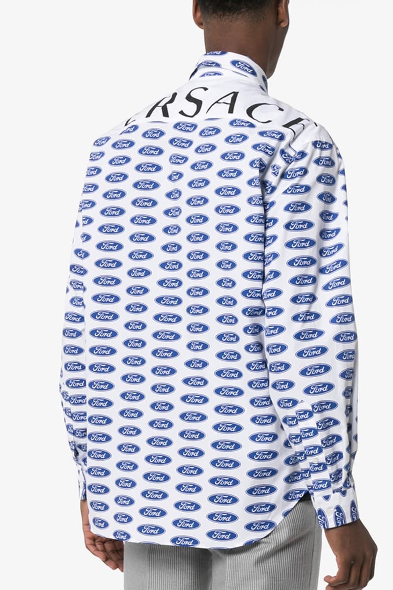 Versace Ford Logo Biker Jacket, Shirt, Jeans Release | Hypebeast