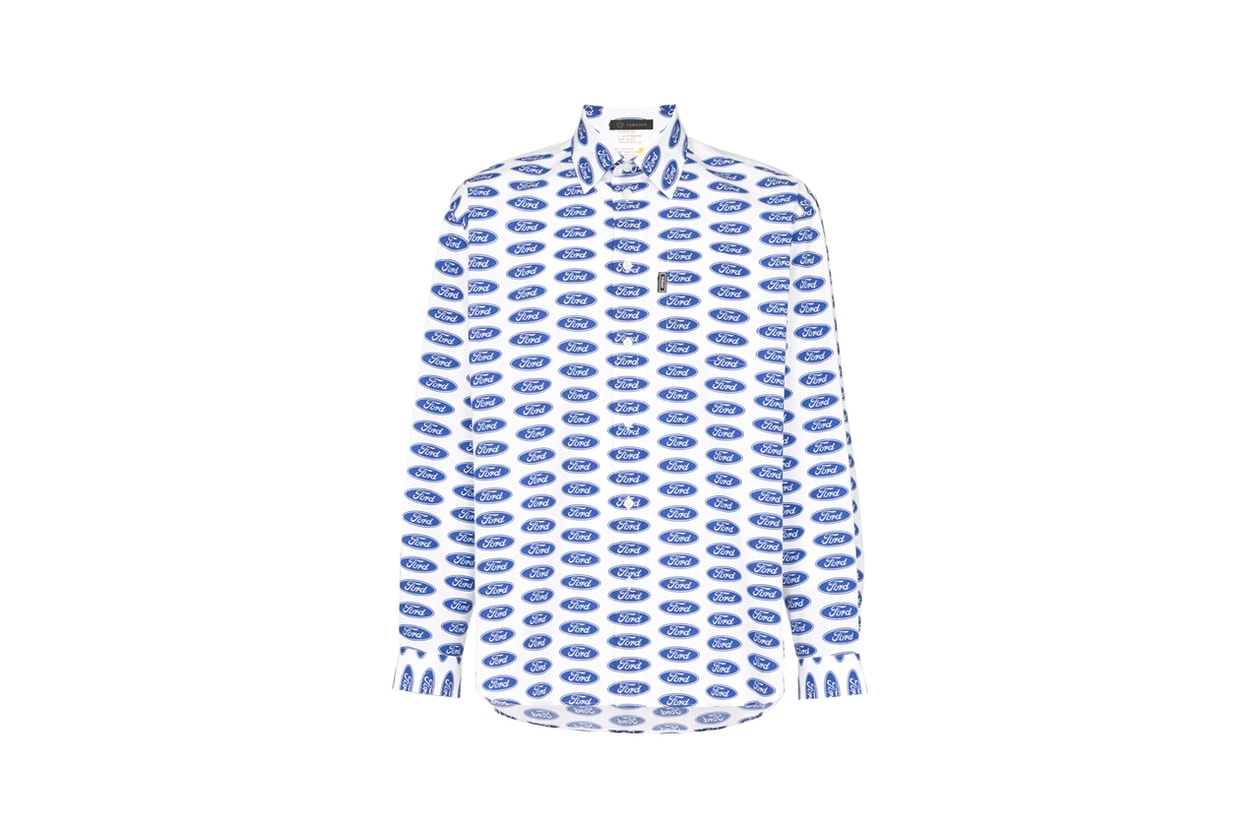 Versace Ford Logo Biker Jacket, Shirt, Jeans Release | Hypebeast