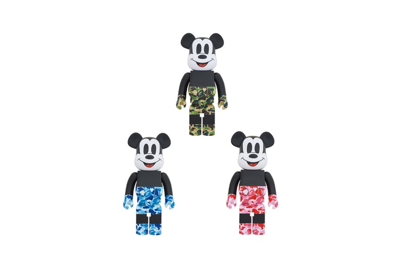 BAPE x Mickey Mouse x BE@RBRICK MEDICOM TOY Release | Hypebeast