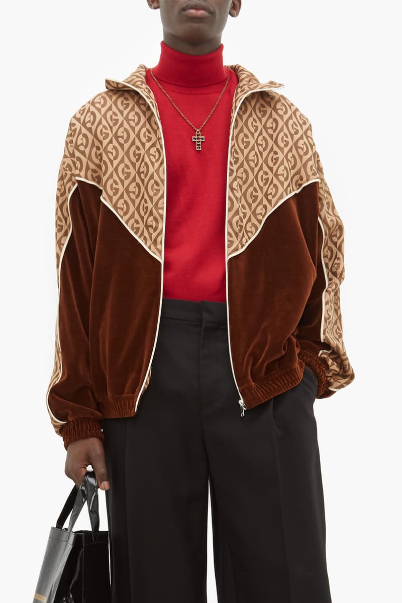 Gucci Jacquard Velour Track Suit Release | Hypebeast
