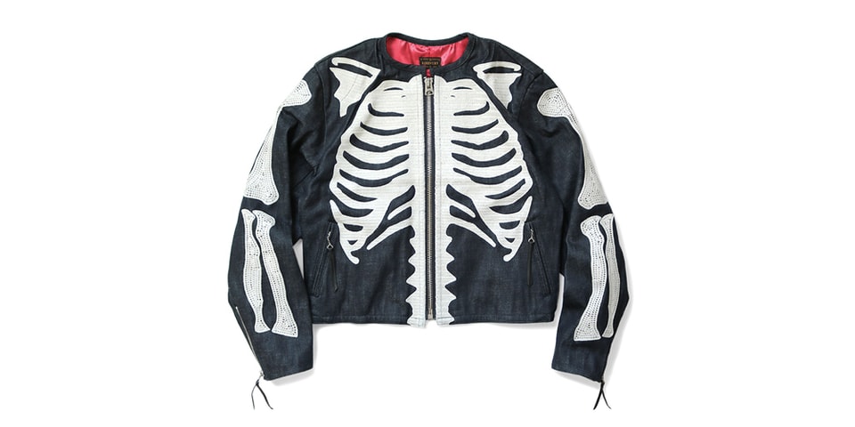 KAPITAL 12oz Denim Bone Crosby Jacket | Hypebeast
