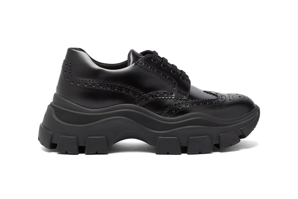 Prada Chunky-Sole Leather Brogue Sneakers Price | Drops | Hypebeast
