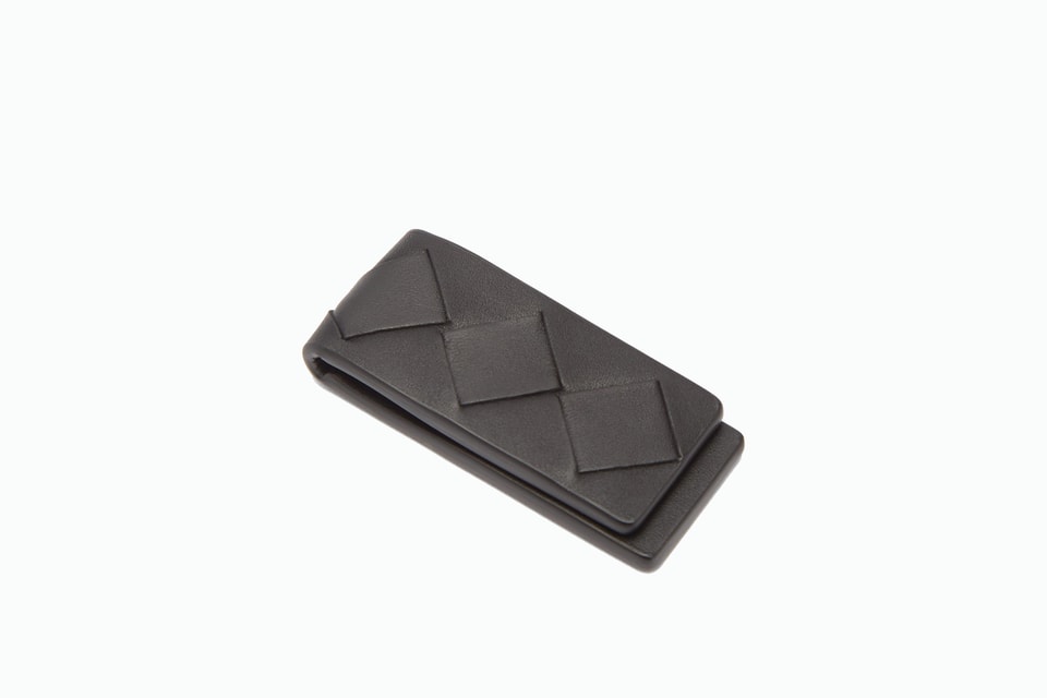 BOTTEGA VENETA Black Leather Magnetic Money Clip | Drops | Hypebeast