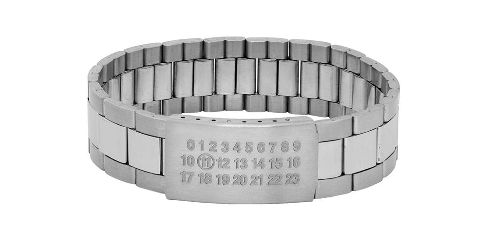 Maison Margiela Silver Oyster Watch Strap Bracelet | Hypebeast