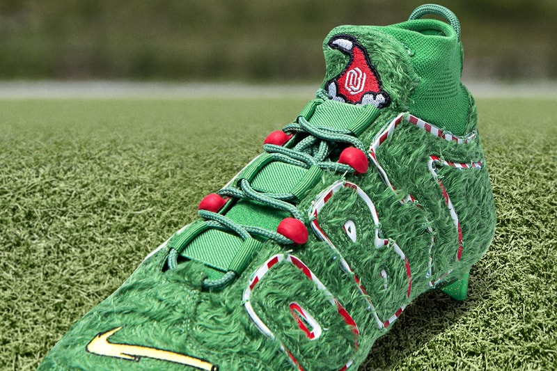 Odell Beckham Jr. Grinch-Inspired Nike Cleats Closer Look | Hypebeast