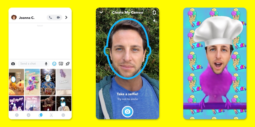 Snapchat Cameos Overlays Selfies Onto GIFs | Hypebeast