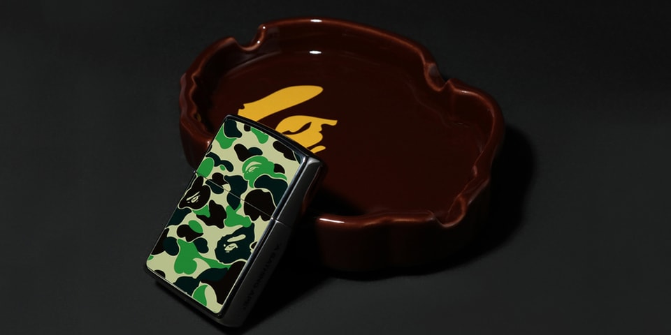 BAPE Camo Umbrella, Zippo Lighter & Ashtray | Hypebeast