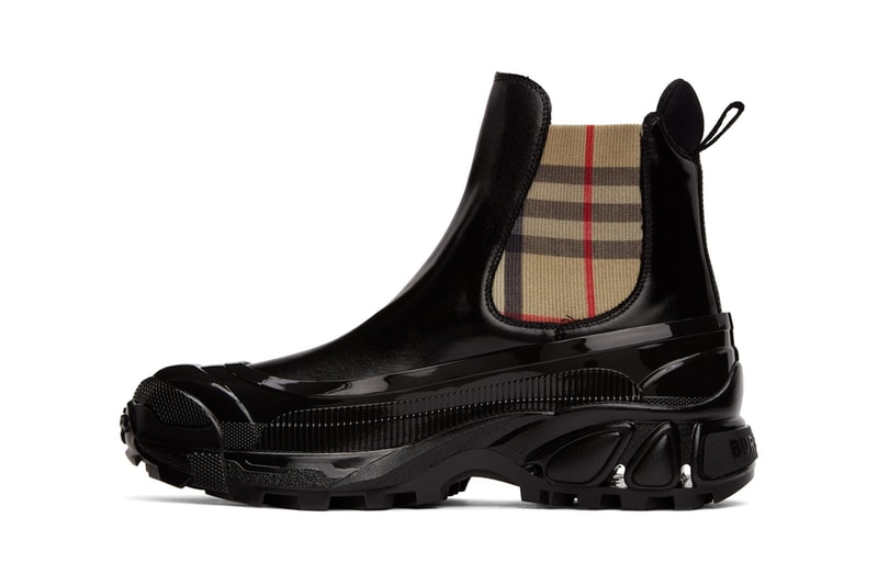 Burberry Black Coated Canvas Chelsea Boots | Hypebeast