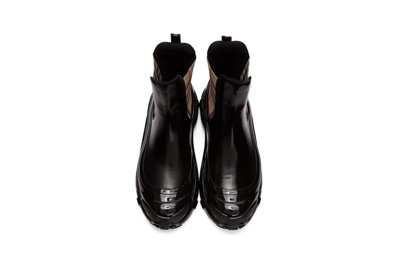 Burberry Black Coated Canvas Chelsea Boots | Hypebeast