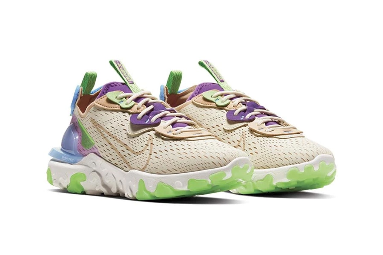 Nike React Vision "Fossil" and "Triple Black" Colorways