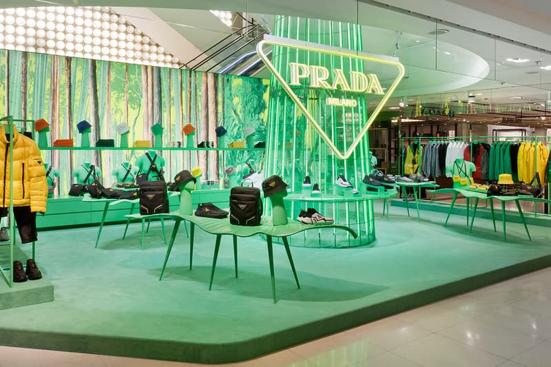 Prada Hyper Leaves Pop-Up at Galeries Lafayette | Hypebeast