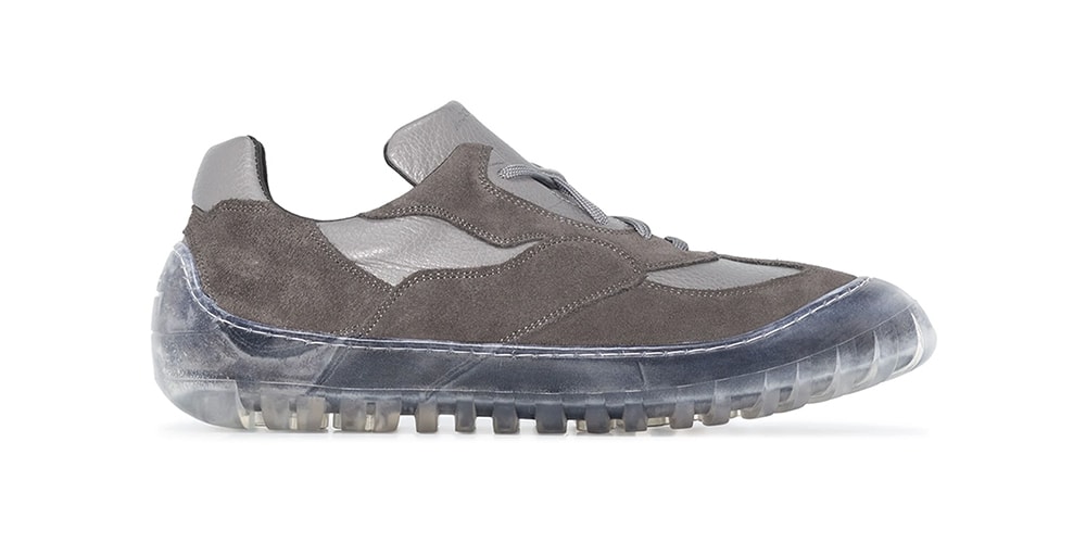 A-COLD-WALL* Grey Leather Paneled Low Top Sneakers | Hypebeast