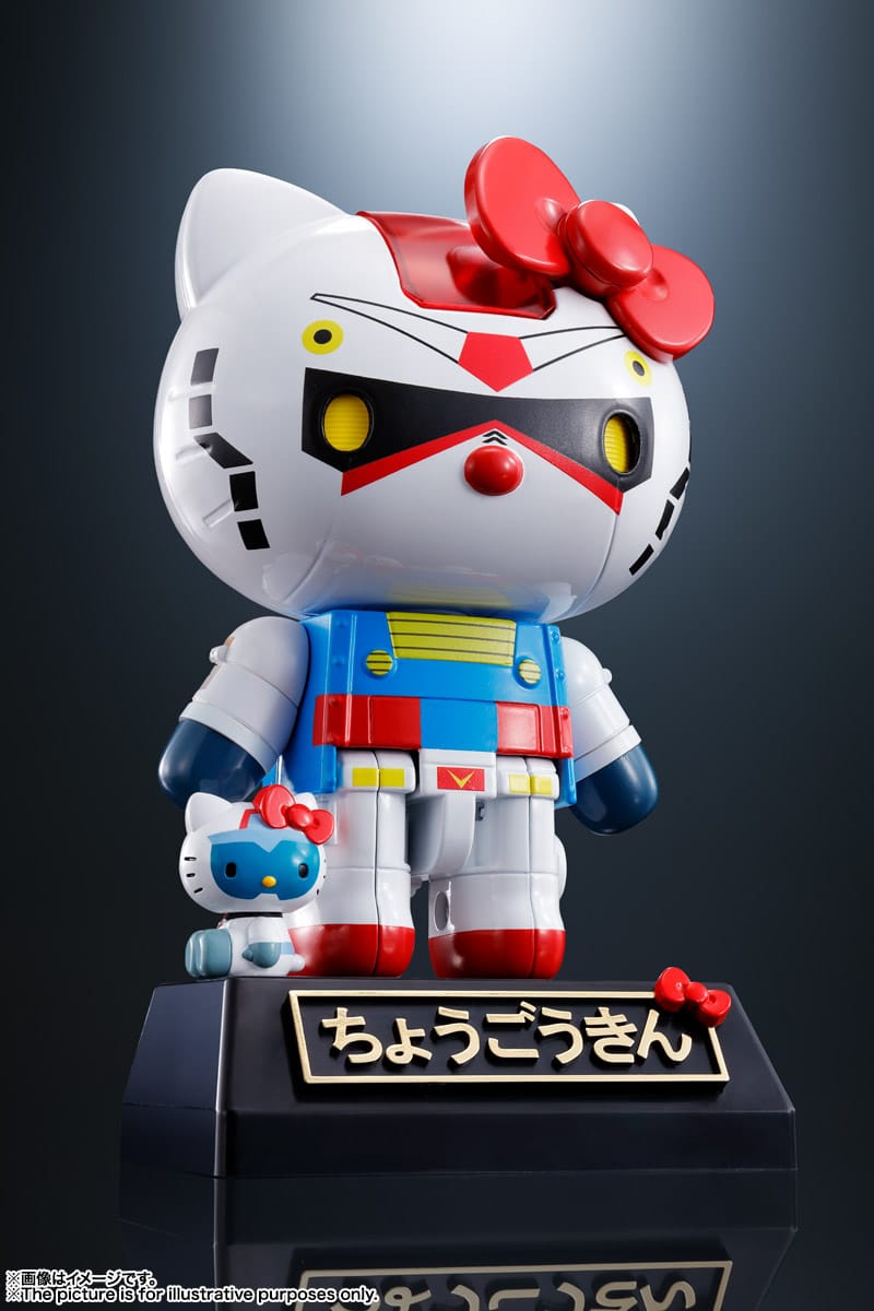 Hello Kitty and Gundam Reveal Two New Crossover Mecha Figures (¥7480)