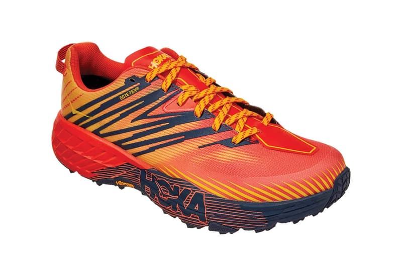 HOKA ONE ONE Speedgoat 4 GORE-TEX "Mandarin Red/Gold Fusion" | Hypebeast