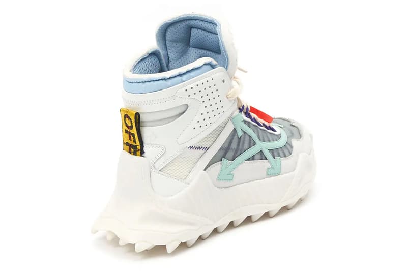 Off-White™ ODSY High-Top Sneaker White Pale, Black & Green Release ...