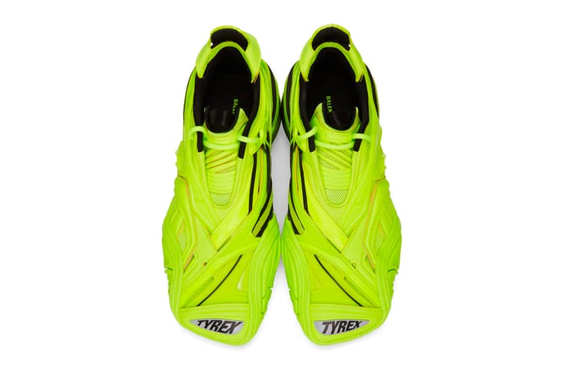 Balenciaga Tyrex Sneakers "Fluo Yellow" Release | Hypebeast