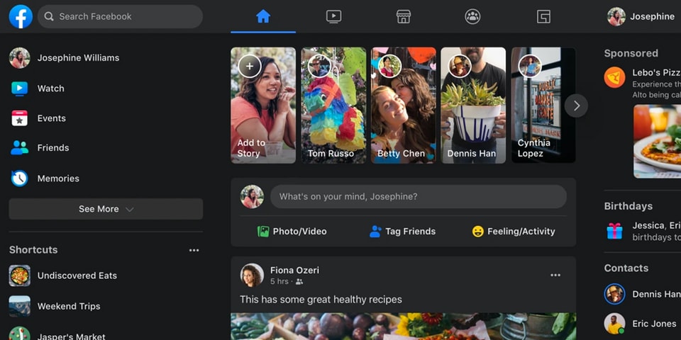 Facebook Desktop Browser Dark Mode Update Info | HYPEBEAST