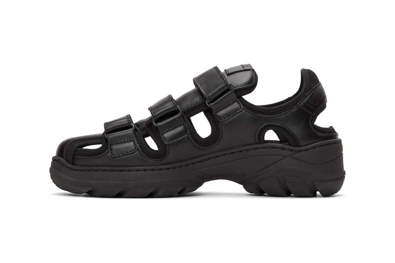 Martine Rose Snake-Print Beige, Black Hiking Sandals | Hypebeast