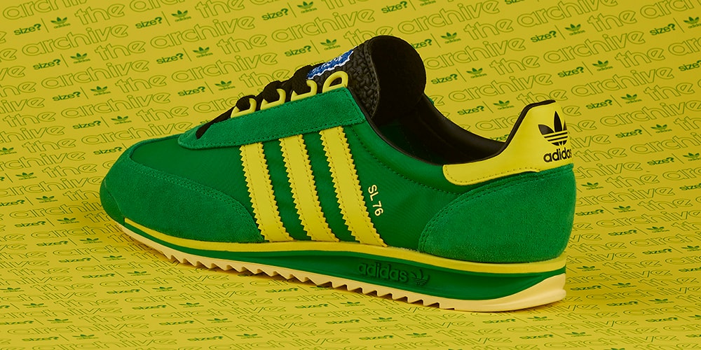 size? x adidas Originals SL76 "Green/Yellow" | Hypebeast