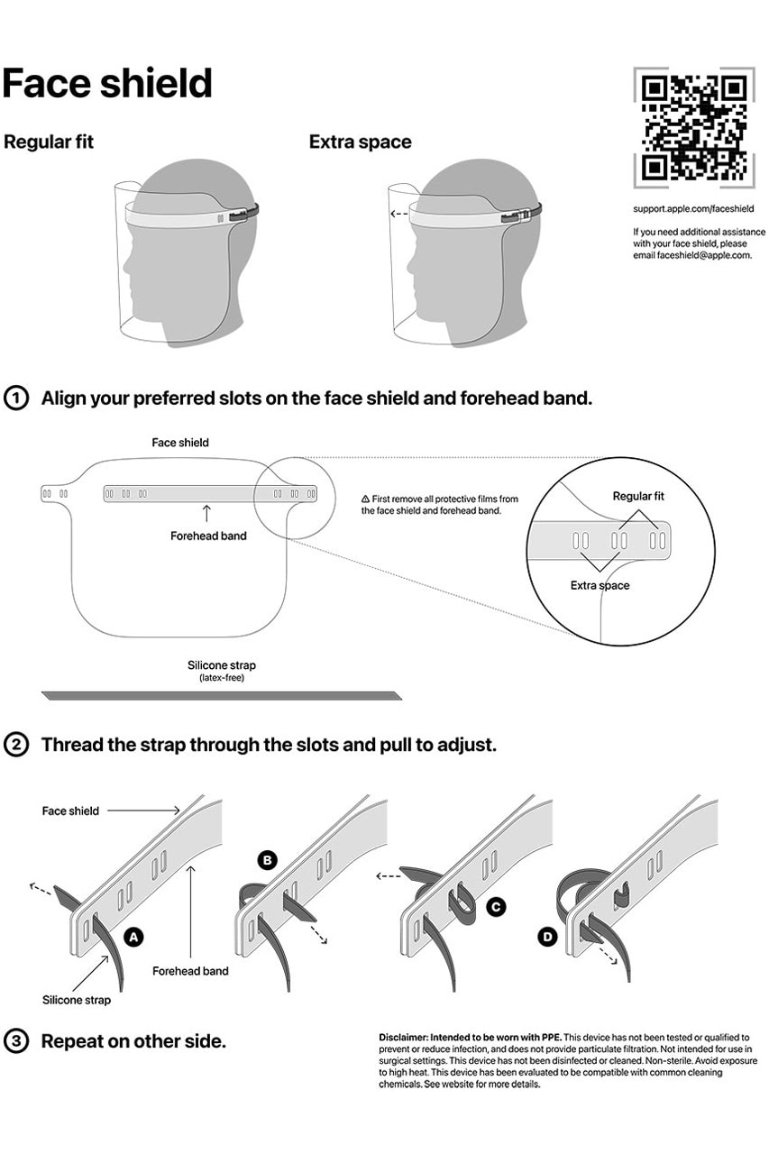 Apple's Medical Face Shield Design, Video | HYPEBEAST
