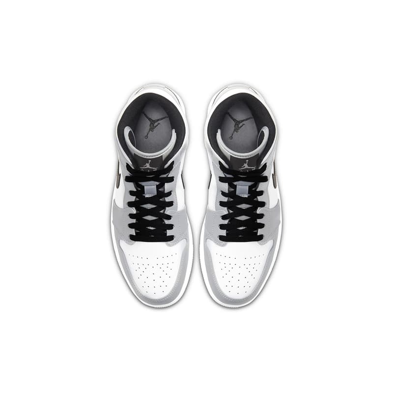 Air Jordan 1 Mid "Light Ash/White/Black" Release | HYPEBEAST DROPS
