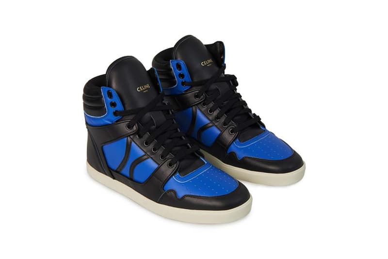 Celine Break Mid Lace-Up Sneakers: Red, Blue, Black | Hypebeast