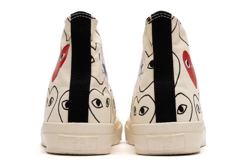 COMME des GARÇONS PLAY x Converse Chuck 70 Heart Print | HYPEBEAST