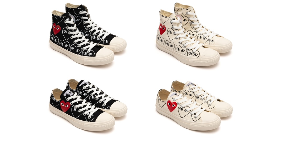 COMME des GARÇONS PLAY x Converse Chuck 70 Heart Print | Hypebeast